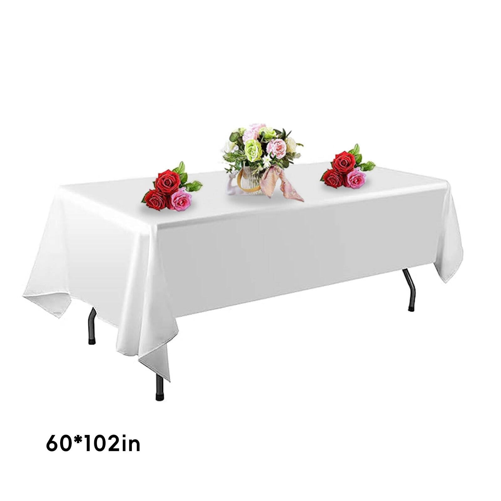 AUQ 2026 New 2Pcs Table Cloth Stain Resistant Polyester Tablecloths ...
