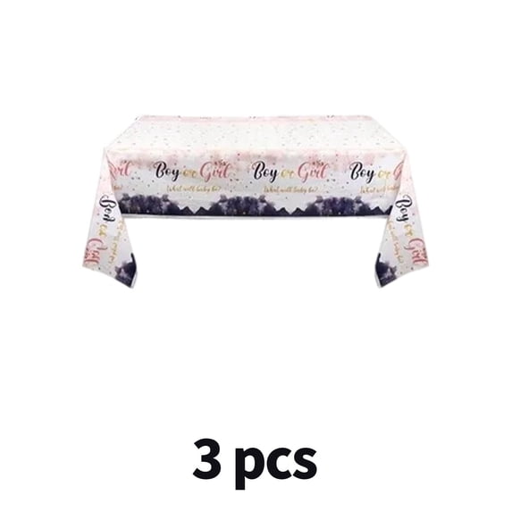 AUQ 2026 New 3Pcs Table Cloth Fun Teddy Bear Print Rectangle Tablecloth ...