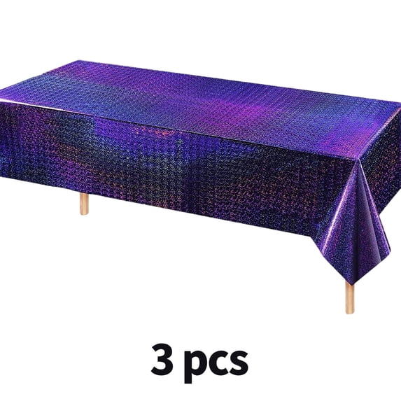 AUQ 2026 New 3Pcs Table Cloth Romantic Pink Gradient Rectangle ...