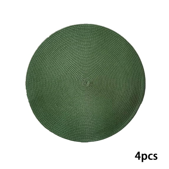 AUQ 2026 New 4Pcs Gold Placemats Moisture Proof Protection Round ...