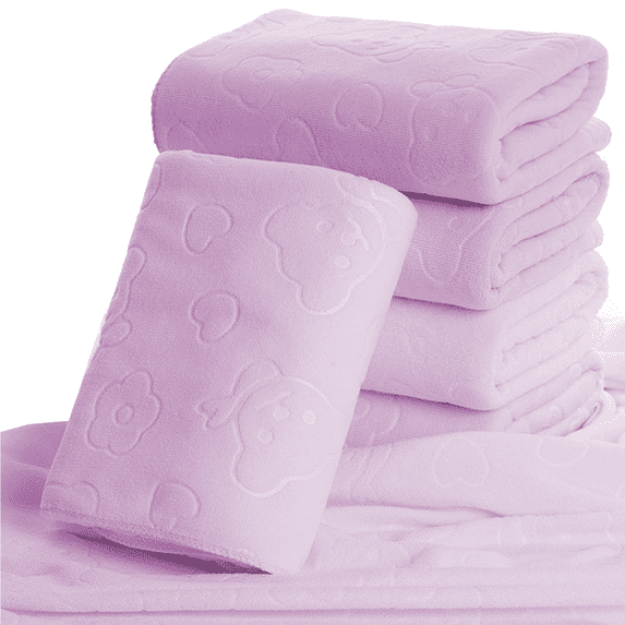 AUQ 2026 New 5 Pcs Bathroom Towels Eco Friendly Ultra Fine Fibers Towel ...