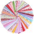 AUQ 2026 New 50 Pieces Cotton Fabric Packs Patchwork Fabrics 100% ...
