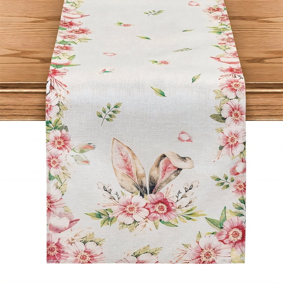 AUQ 2026 New Easter Table Runner Simple Swipe Farmhouse Table Runner ...