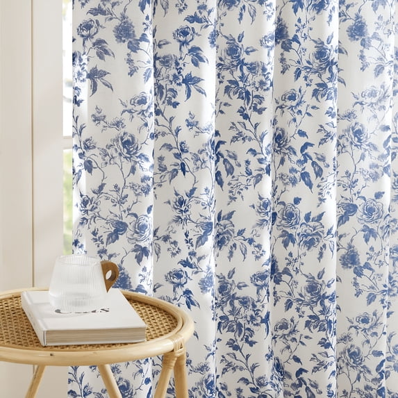 AUQ 2026 New Floral Curtains for Living Room,Drapes 84 Inch Length 2 ...