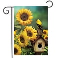 AUQ 2026 New Goldfinch and Sunflowers Summer Garden Flag for Garden ...
