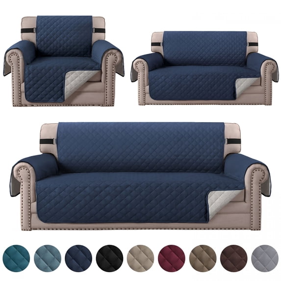 AUQ 2026 New Non-Slip Sofa Cover Reversible Quilted Couch Slipcover ...
