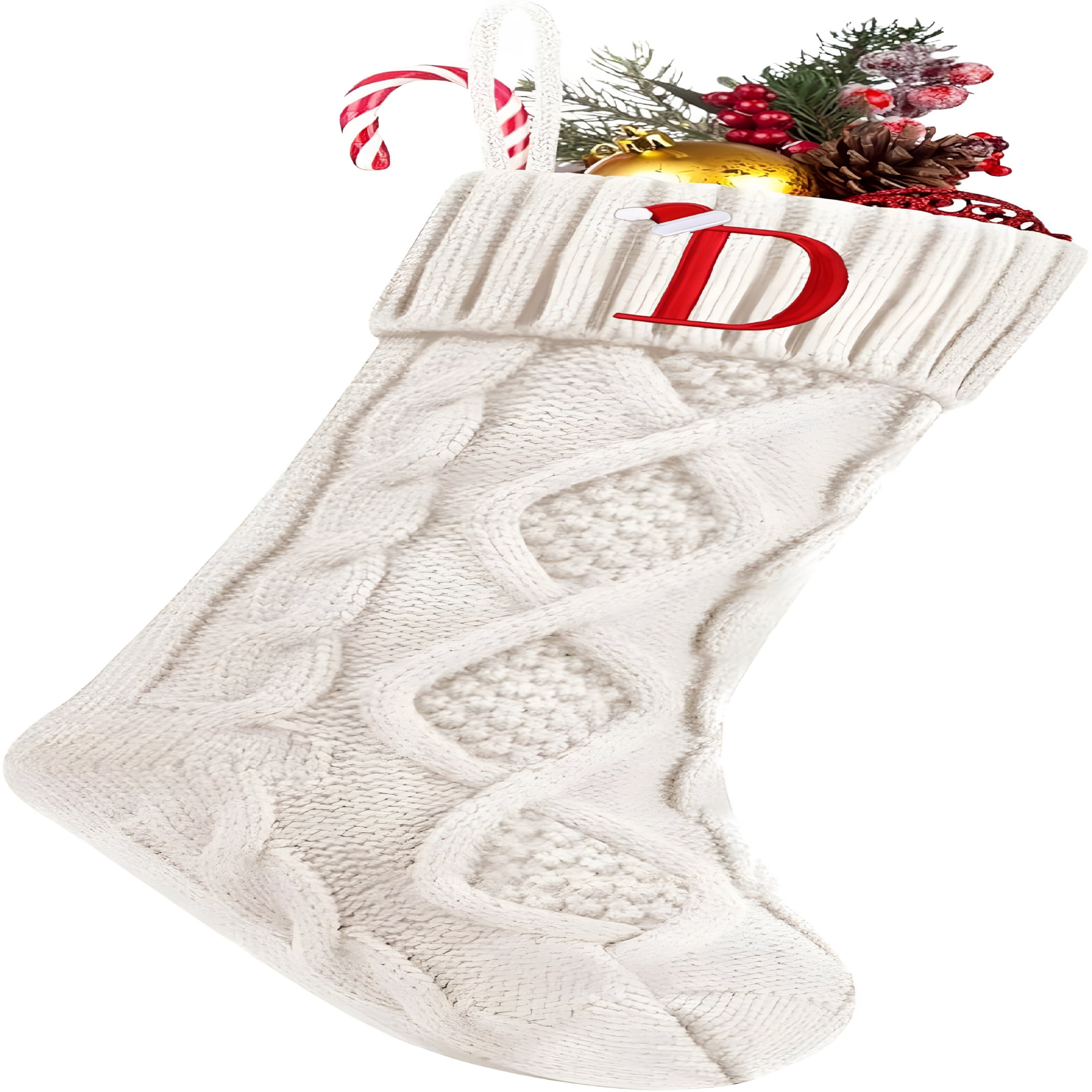 AUQ 2026 New Personalized Christmas Stockings with Initials 18 Inches ...