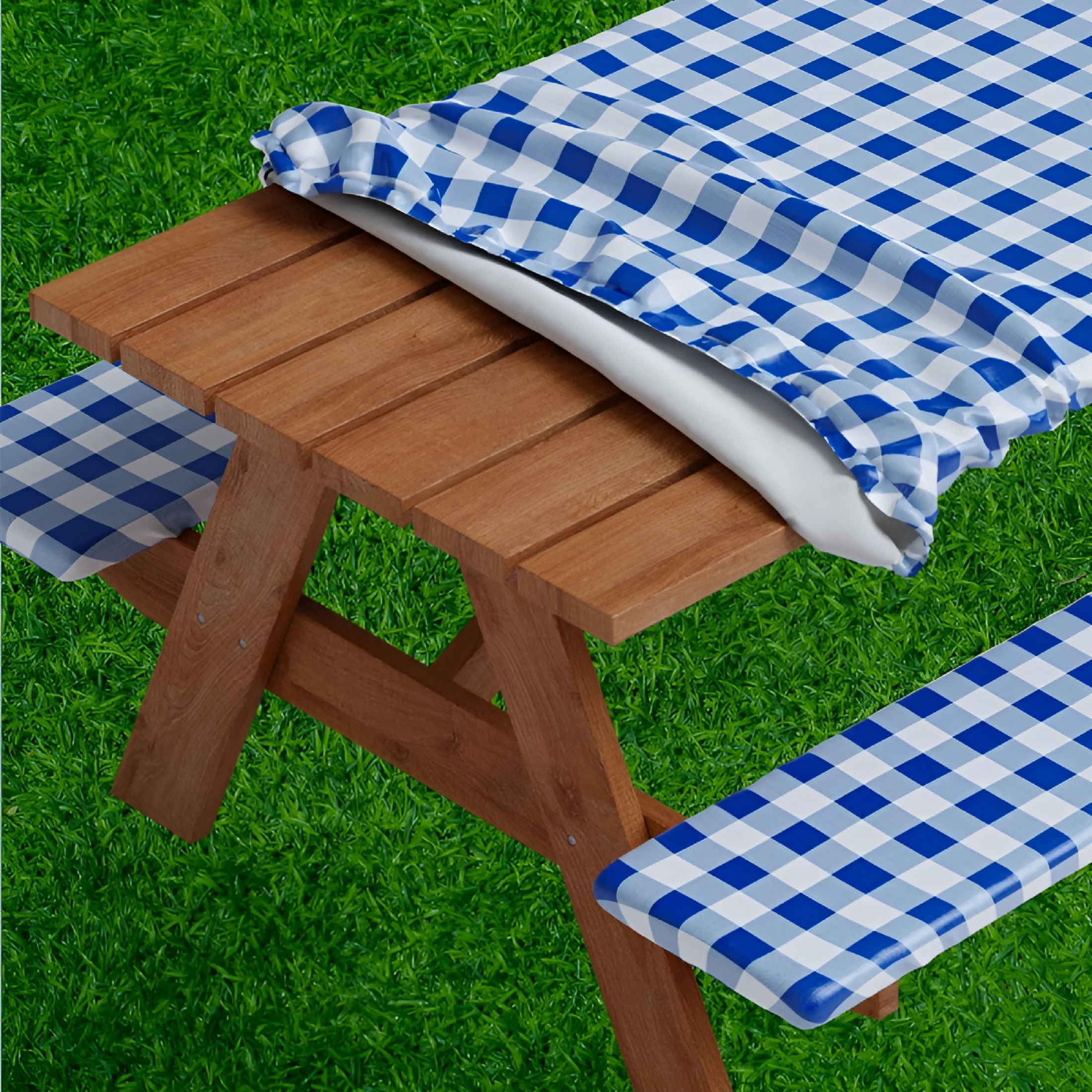 AUQ 2026 New Picnic Table Cover with Bench Covers - Fitted with Elastic ...