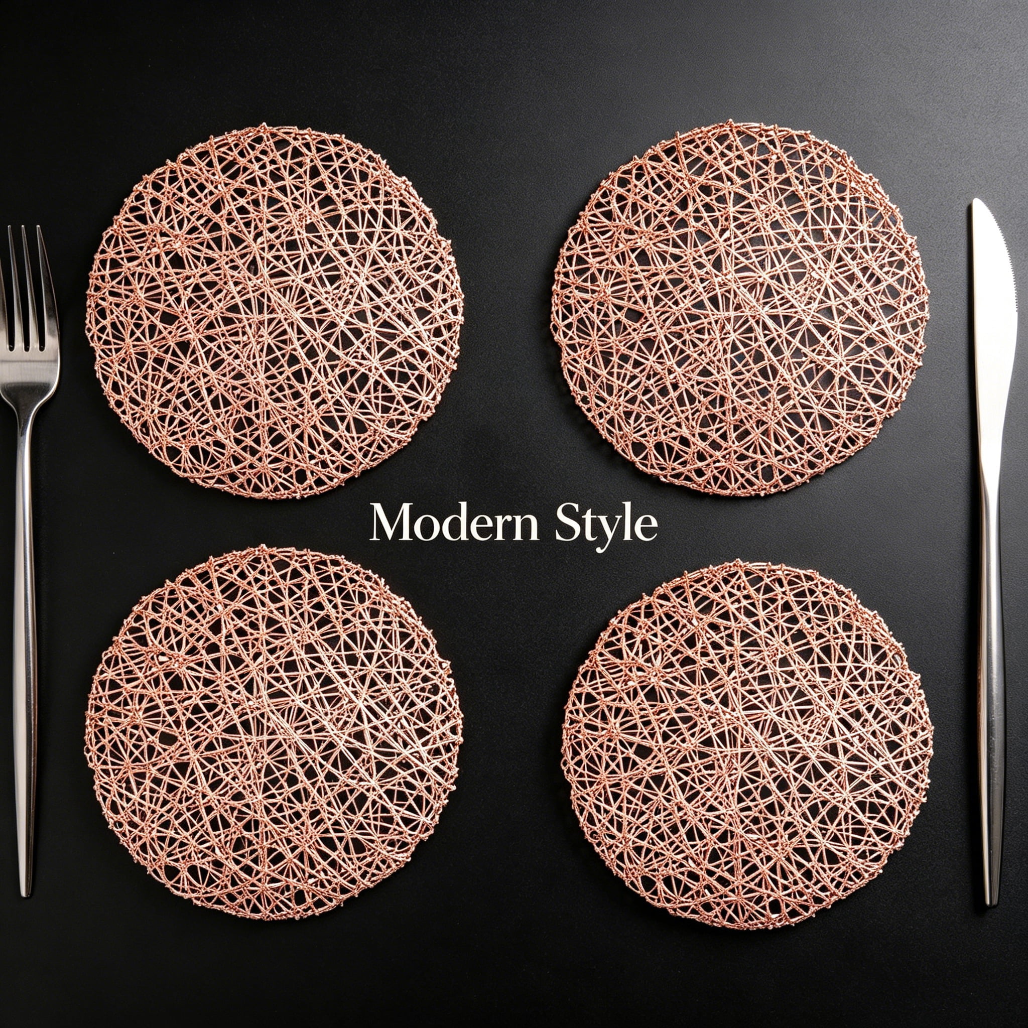 AUQ 2026 New Placemat No Deformation Fading Table Mat Stylish Non Slip ...