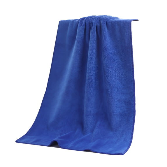 AUQ 2026 New Polyester Bath Towel, Blue for Bathroom, Shower, Beach ...