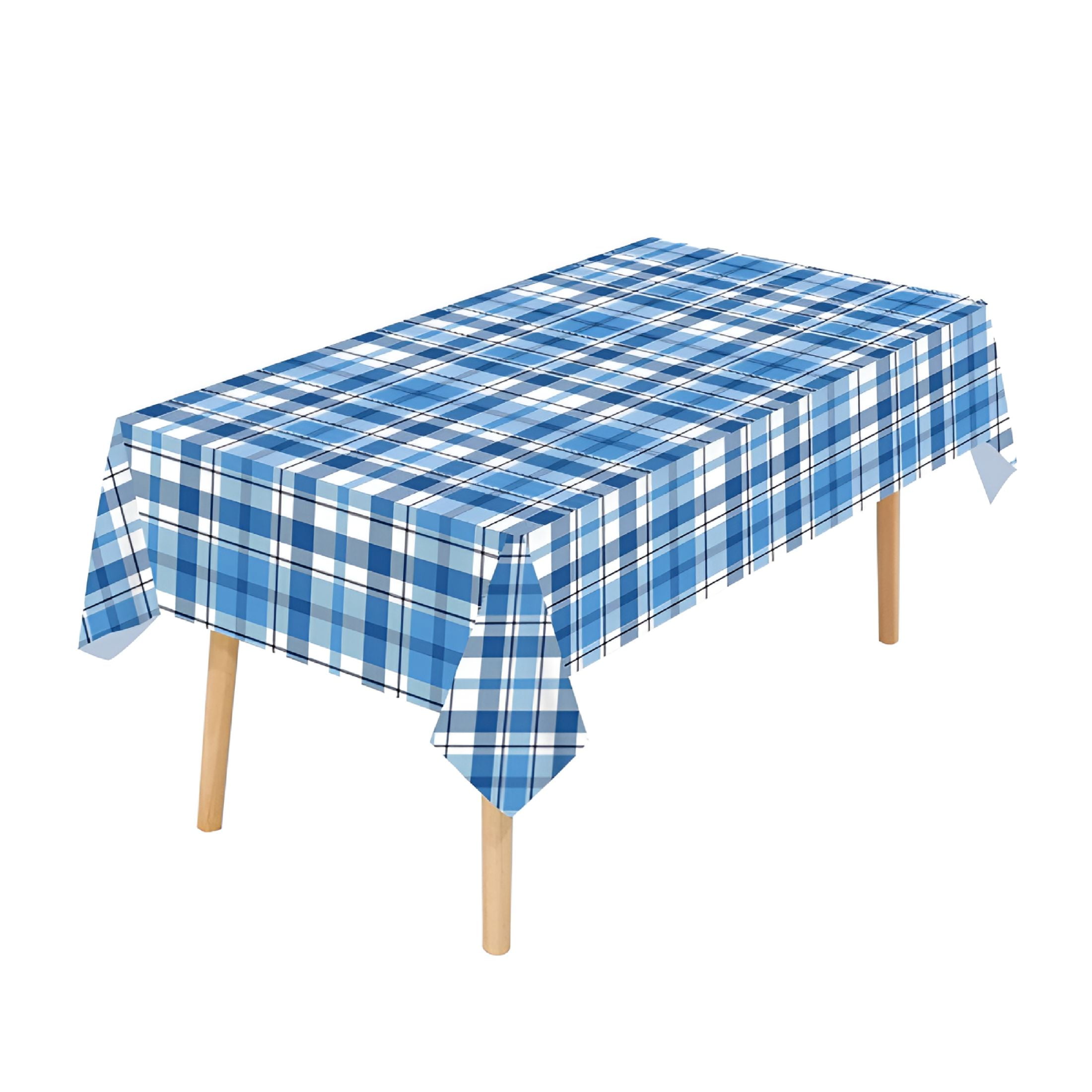 AUQ 2026 New Rectangle Waterproof Vinyl Table Cloth,Buffalo Flannel ...