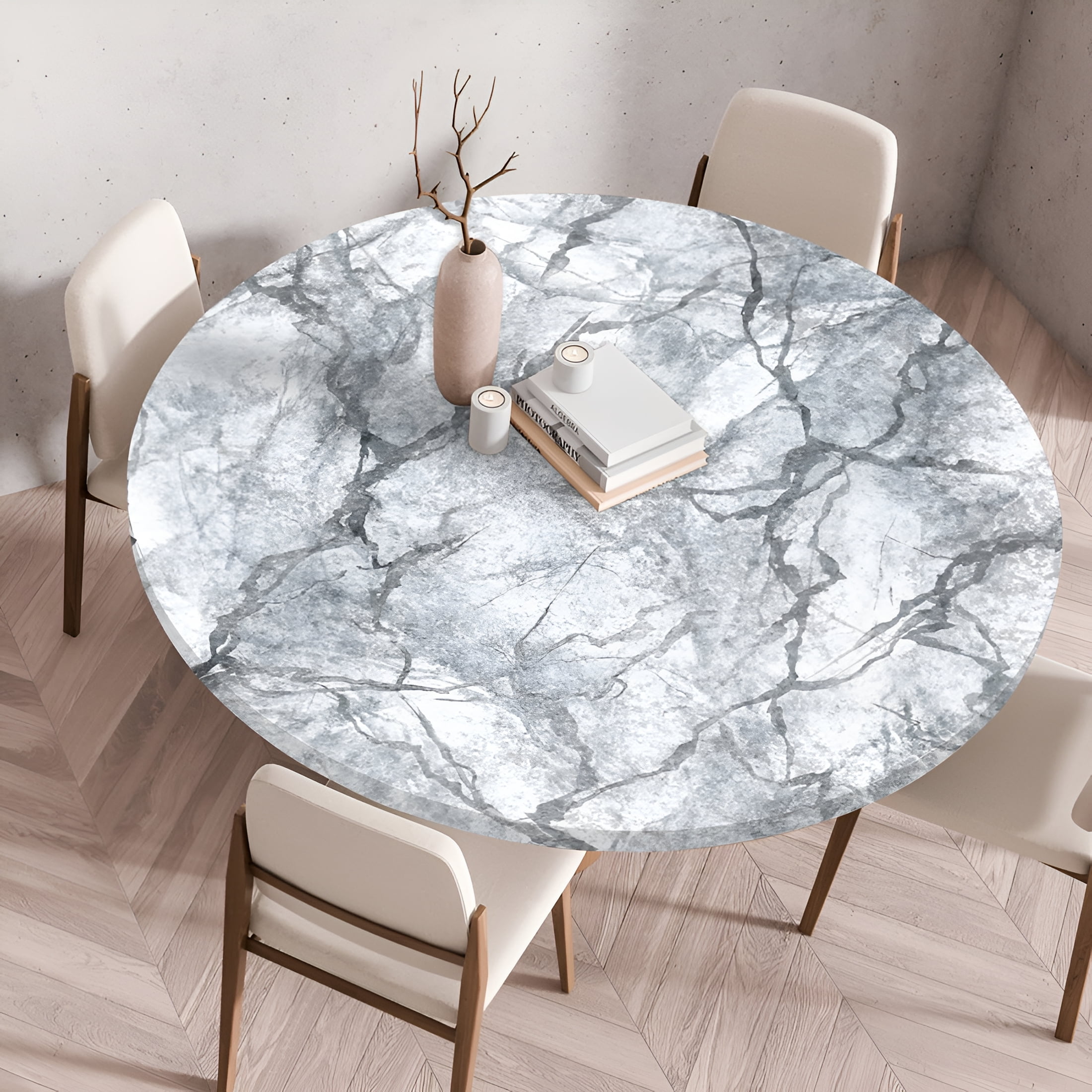 AUQ 2026 New Round Tablecloth for Kitchen, Dining Room, Parties, Events ...