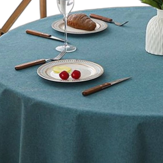 AUQ 2026 New Table Cloth Reversible Round Tablecloth for Kitchen ...