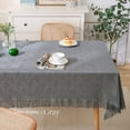 AUQ 2026 New Table Cloth Waffle Weave Texture Table Covers Handcrafted ...