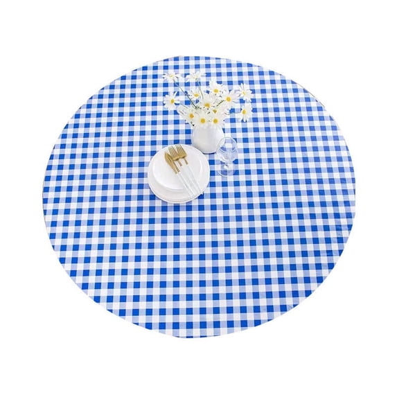 AUQ 2026 New Table Cloth Waterproof Round Tablecloth Oil Proof Pvc ...