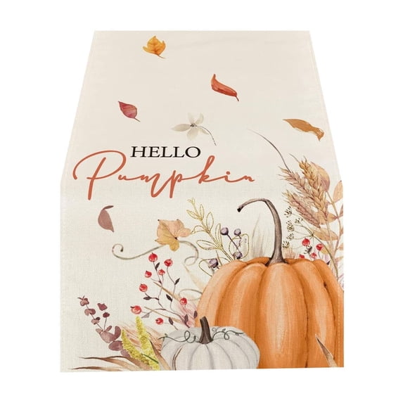AUQ 2026 New Table Runner,Festive Autumn Design Table Cloth Rectangle ...