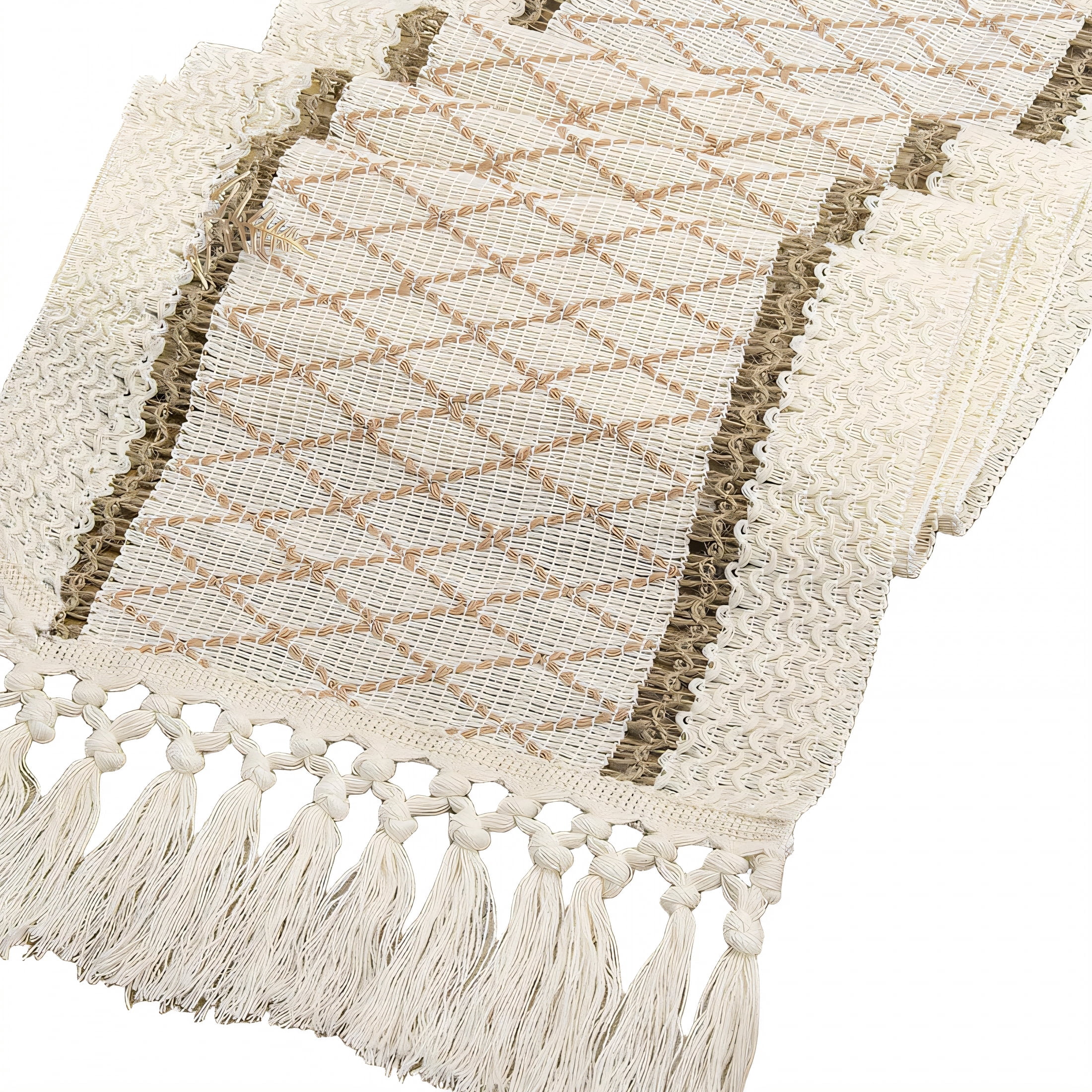 AUQ 2026 New Table Runner,Knotted Fringe Ends Kitchen Table Decor,Silky ...