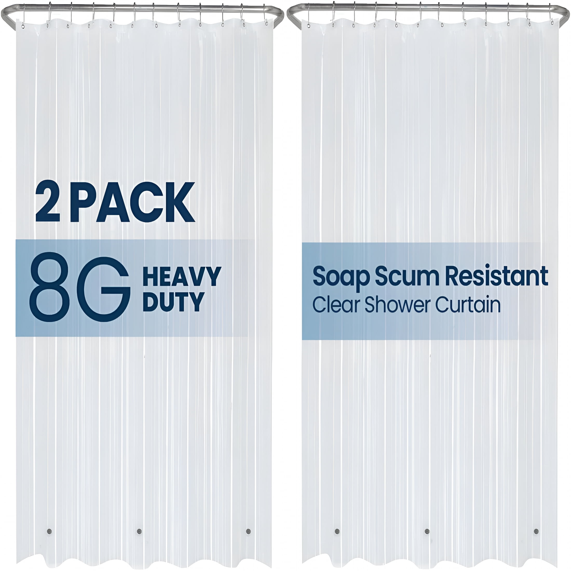 AUQ 2026 New Waterproof Plastic Shower Curtain - Bathroom Shower ...