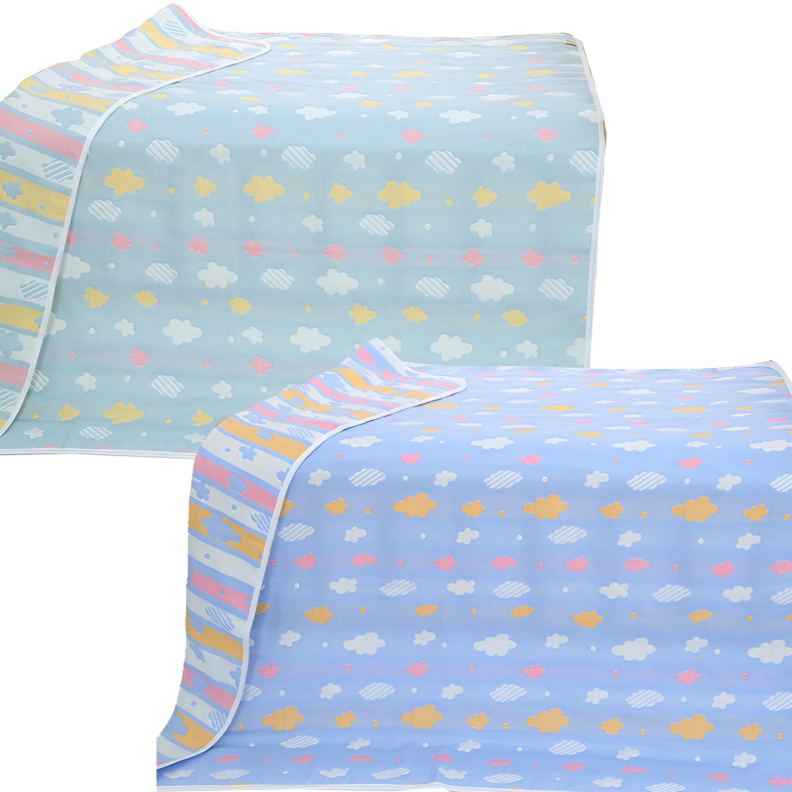 AUQ 2Pcs Baby Blanket,Bright Fun Patterns Baby Blankets for Boys,Smooth ...