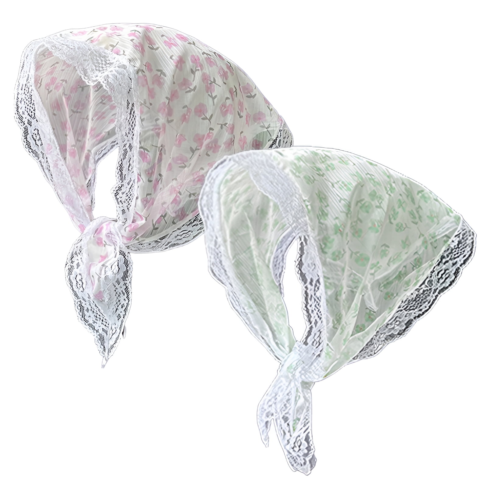 AUQ 2Pcs Bandanas for Women,Delicate Craft Polyester Head Scarf,Aura ...