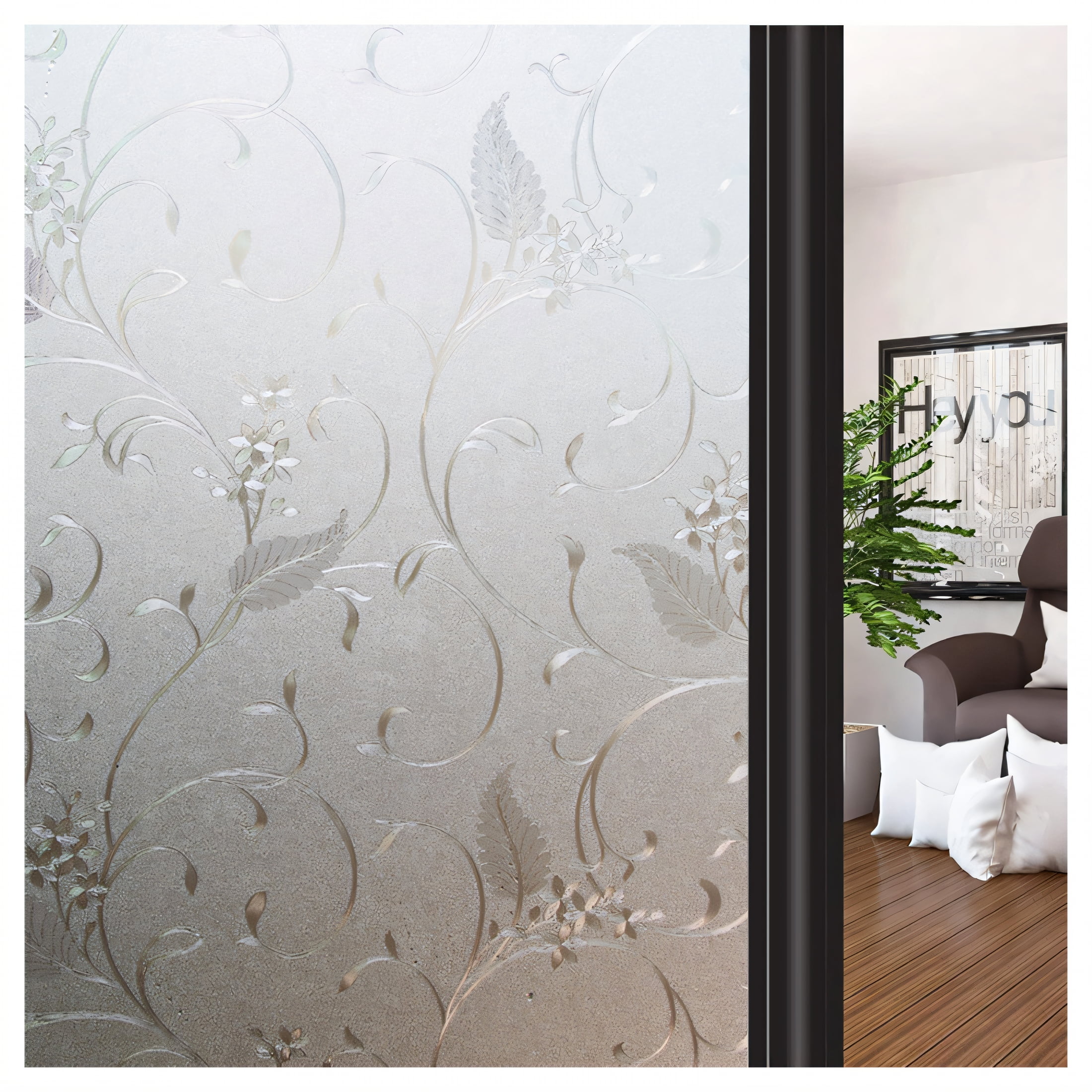 AUQ 2Pcs Bathroom Window Privacy Film,Private Space Cover Frosted ...