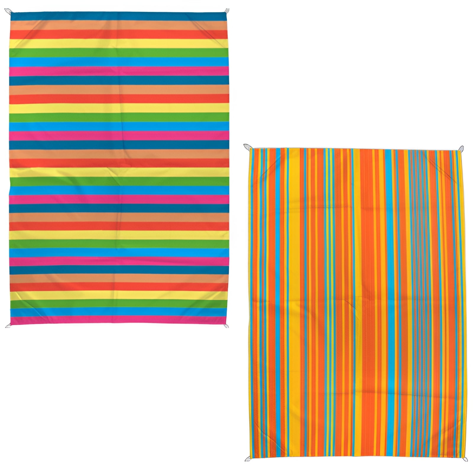 AUQ 2Pcs Beach Blanket,Event Ground Cover Beach Blanket Waterproof ...