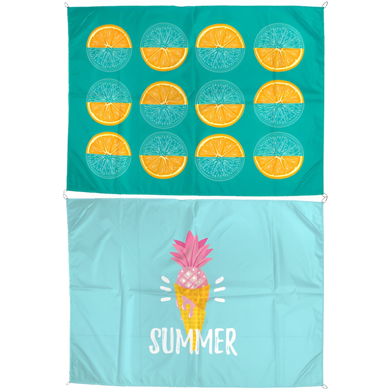 AUQ 2Pcs Beach Blanket,Outdoor Nap Outdoor Blanket,Foldable Carry Beach ...