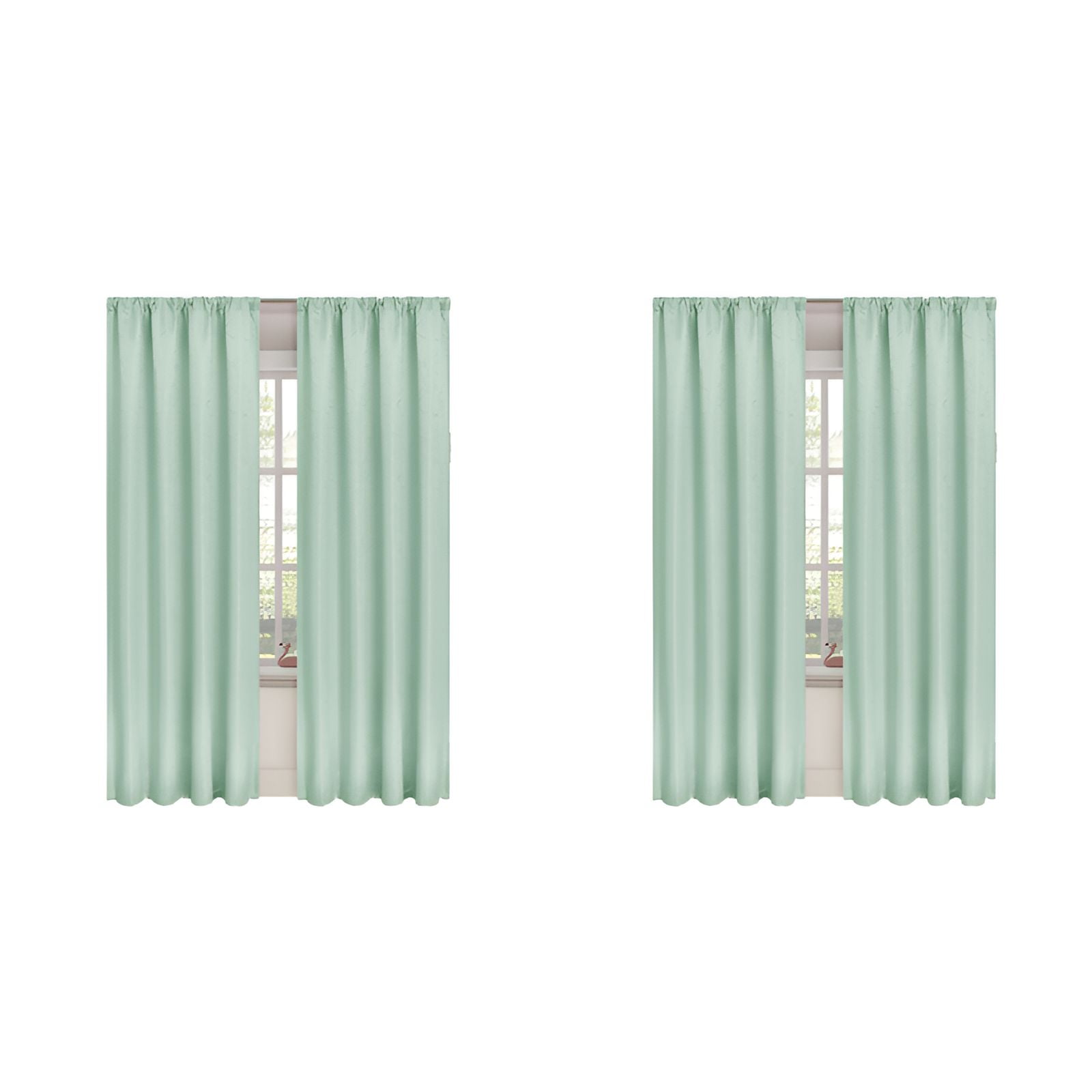 AUQ 2Pcs Blackout Curtains,Ventilated Build Optimized Air Channel ...