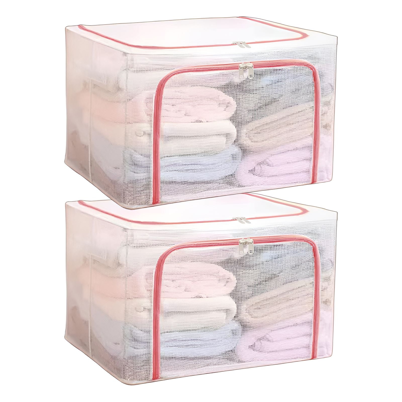 AUQ 2Pcs Blanket Storage,Efficient Space Use Extra Large Storage Bins ...