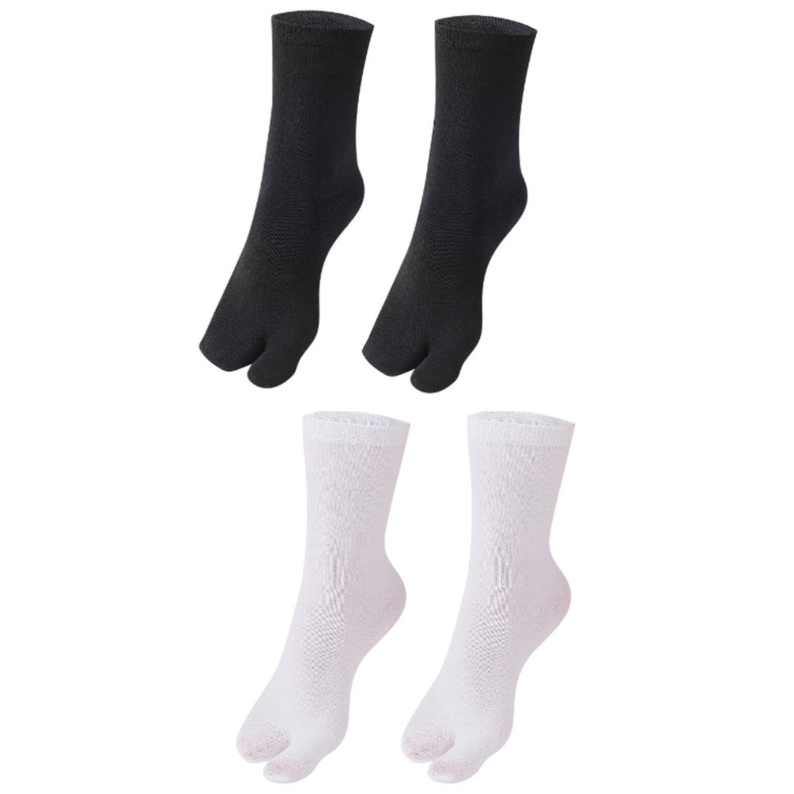 AUQ 2Pcs Cotton Socks,Toe Separator Design Socks for Women,Anti ...