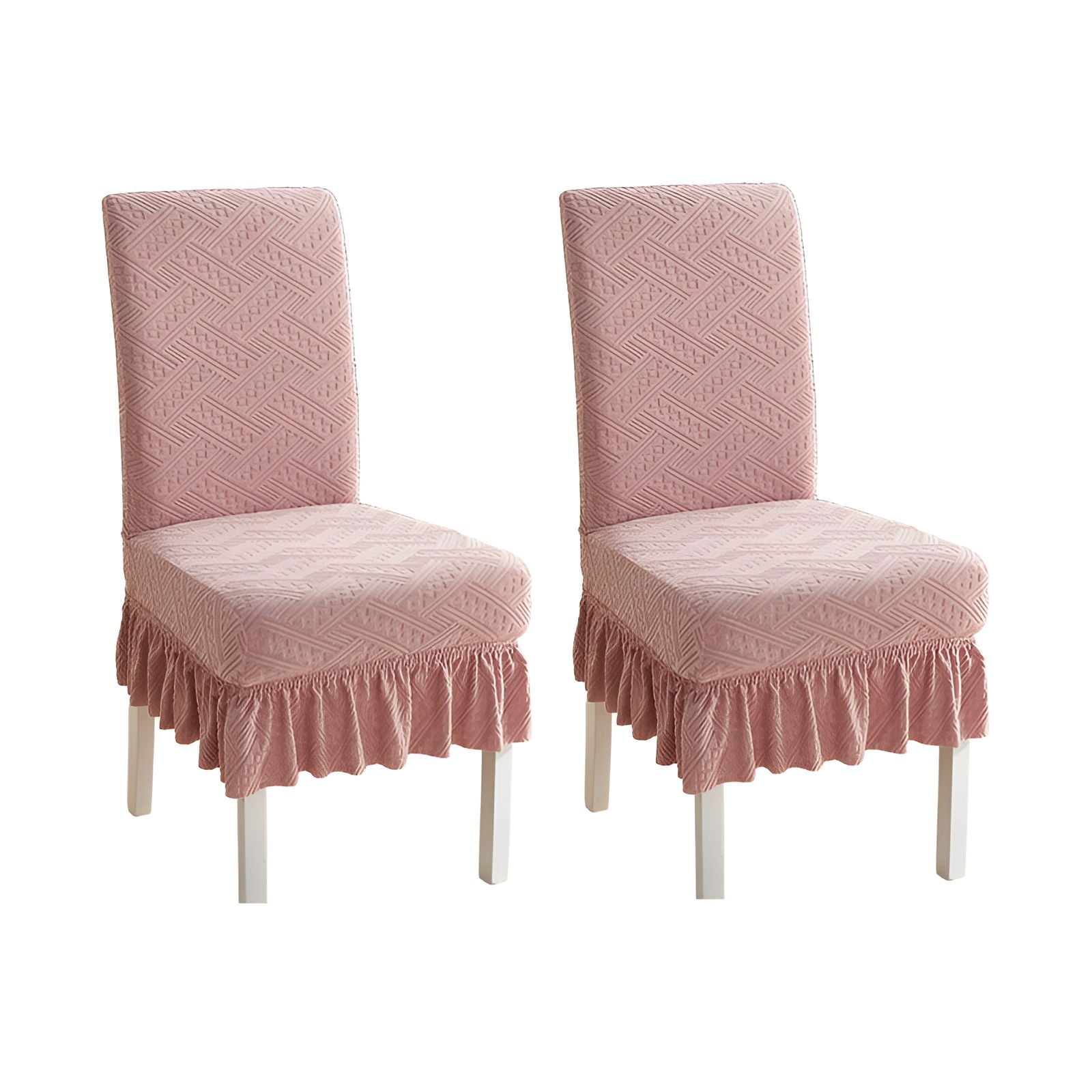 AUQ 2Pcs Dining Chair Covers,One-Piece Design Chair Covers for Dining ...