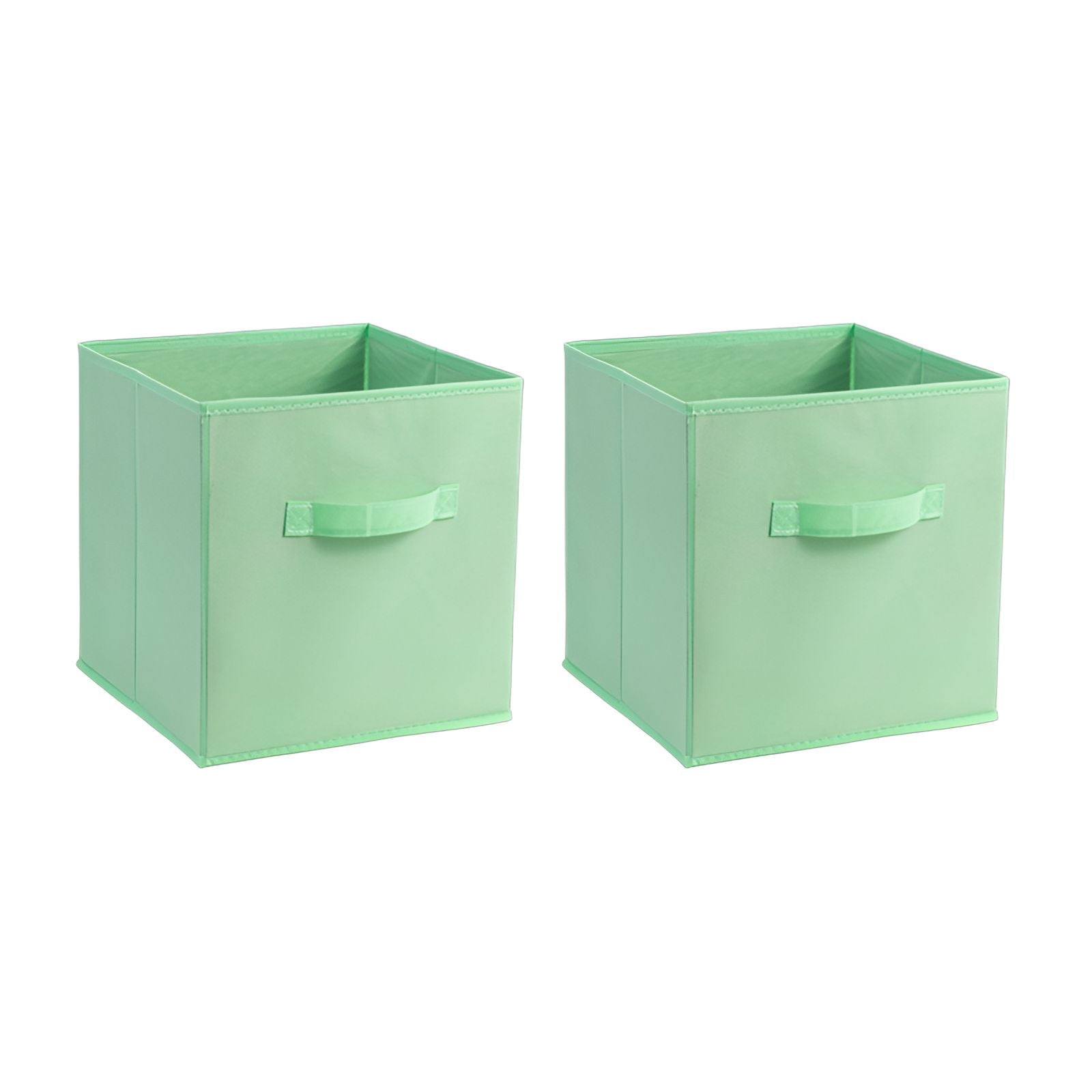 AUQ 2Pcs Fabric Storage Bins,Flexible Use Storage Cubes,Easy Washing ...