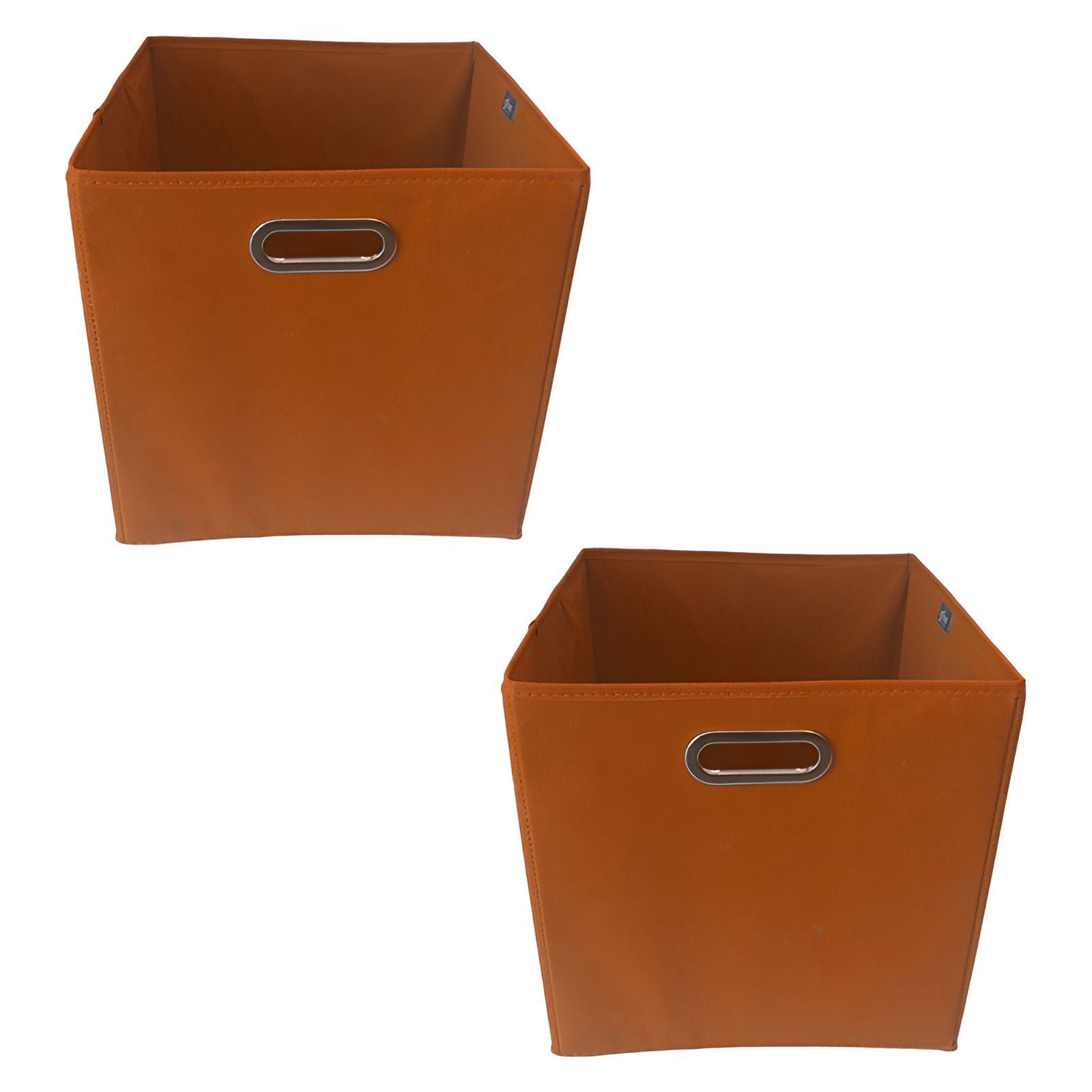 AUQ 2Pcs Fabric Storage Bins,13"*15"*13" Cube Storage,Non-Woven Fabrics Cube Organizer Bins ...