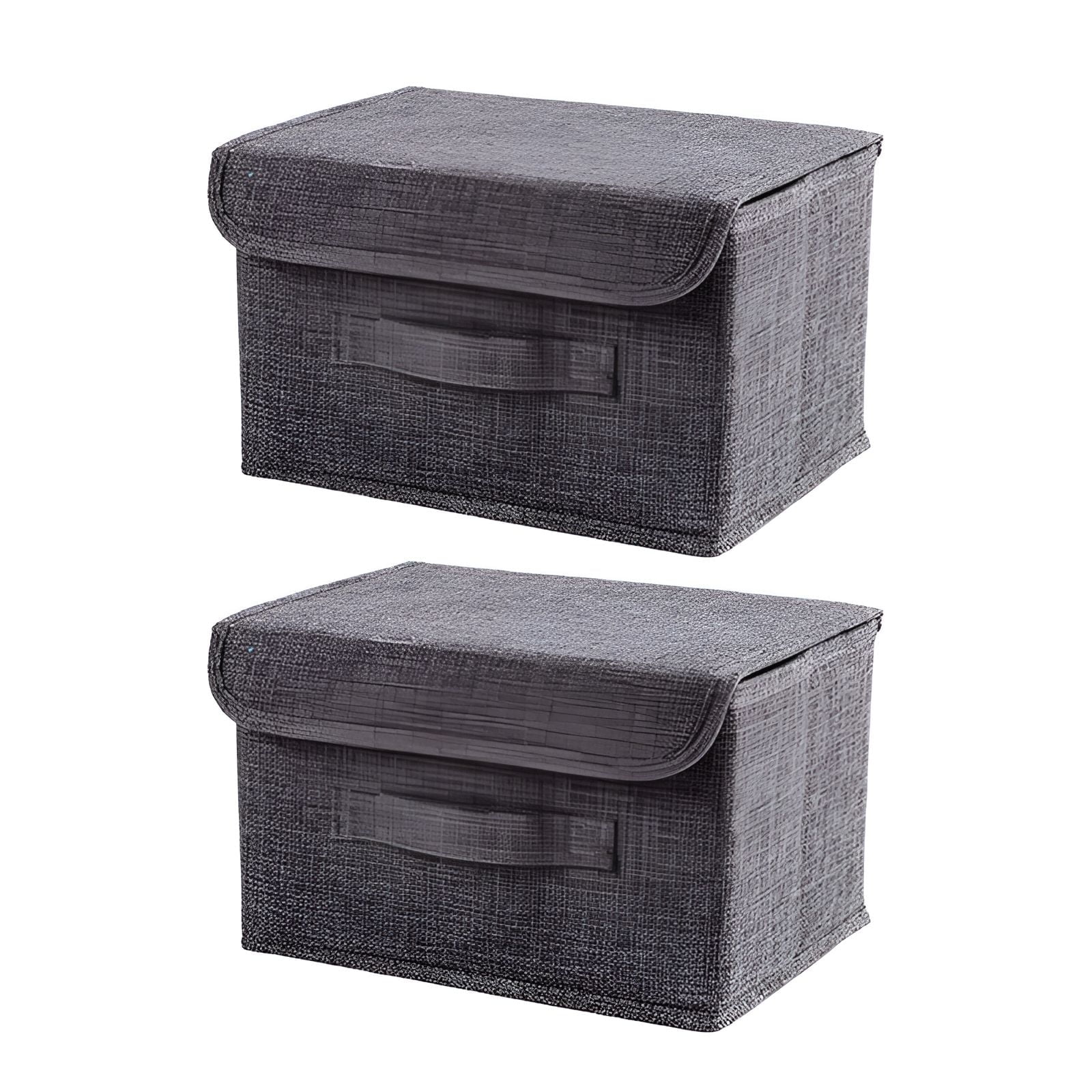 AUQ 2Pcs Fabric Storage Bins,Tight-Seal Lid Protection Storage Basket ...