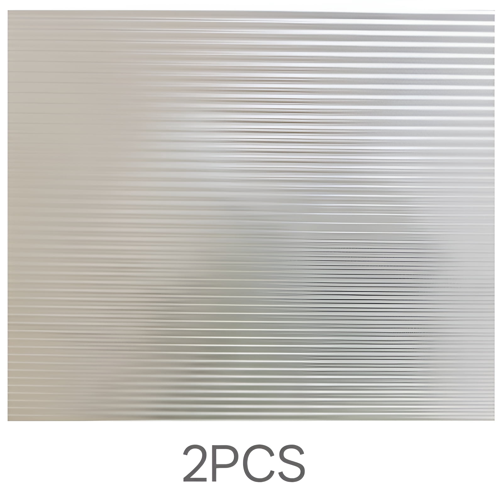 AUQ 2Pcs Frosted Glass Window Film,Cold Gray Stripe Base Bathroom ...
