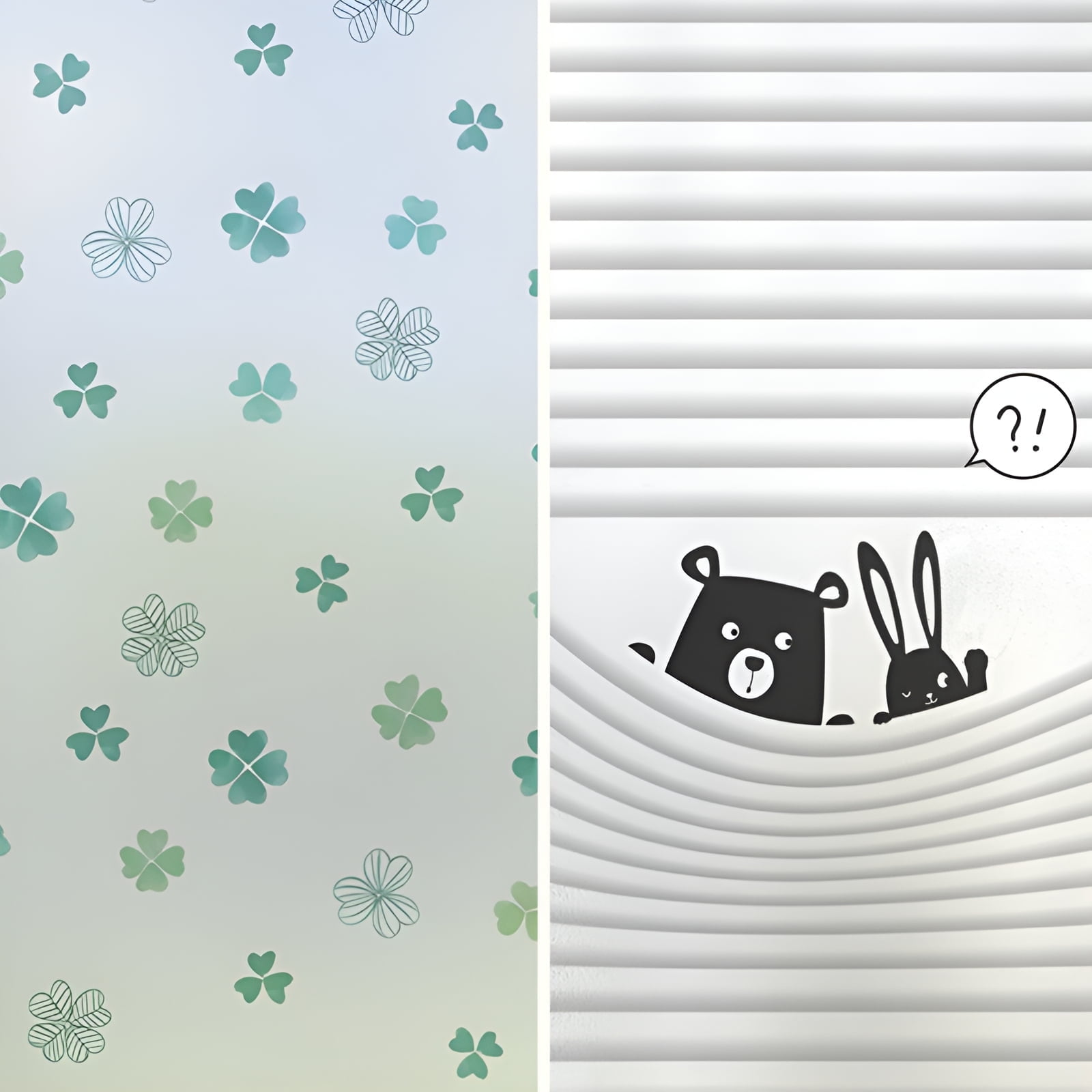 AUQ 2Pcs Frosted Glass Window Film,Electrostatic Grip Static Cling ...