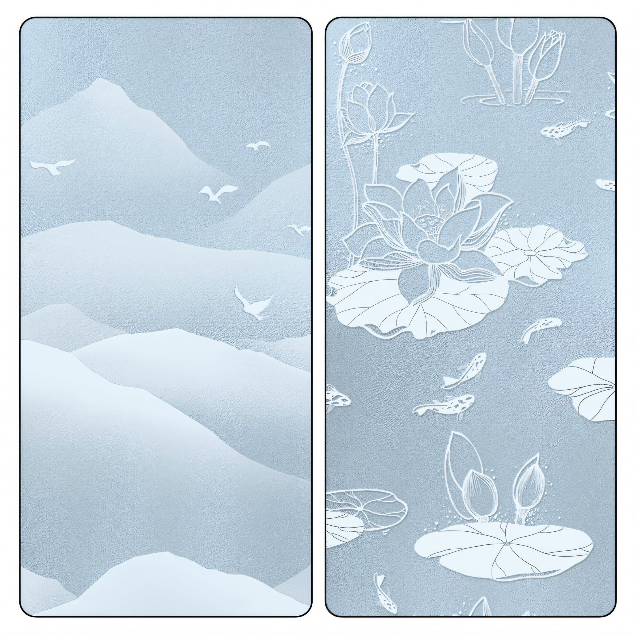 AUQ 2Pcs Frosted Glass Window Film,Light Diffusion No See-Through ...