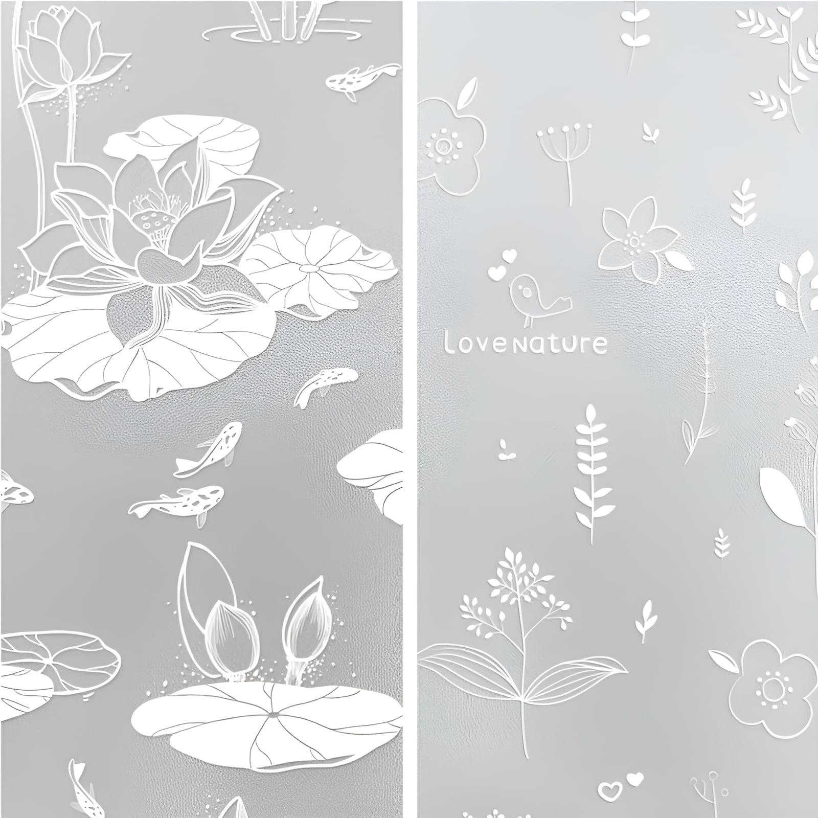 AUQ 2Pcs Frosted Glass Window Film,Night Vision Resistance Frosted ...