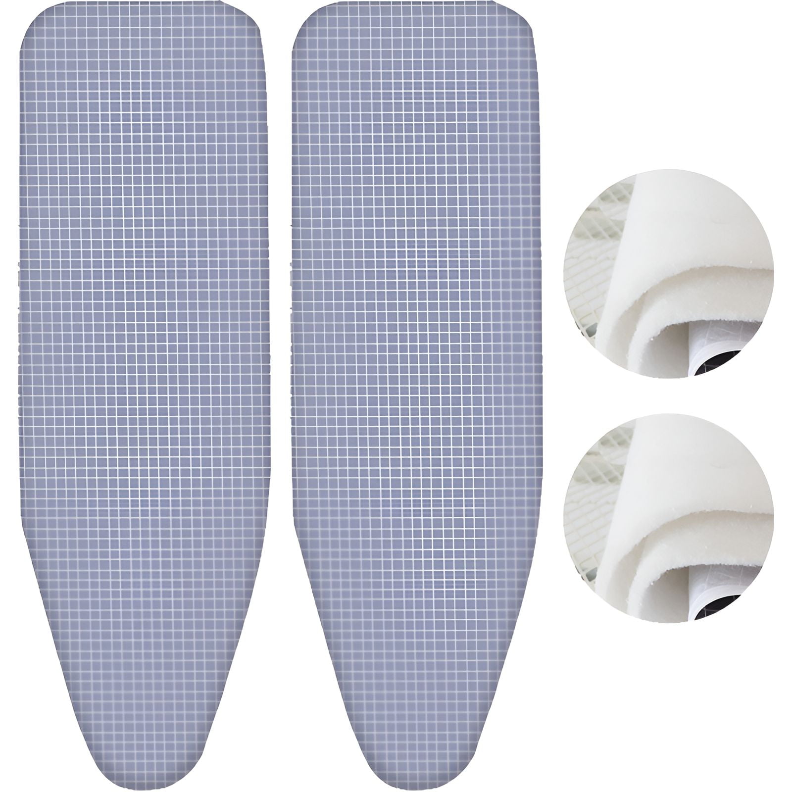AUQ 2Pcs Ironing Board Cover and Pad,Smooth Surface Anti-Snag Fabric ...