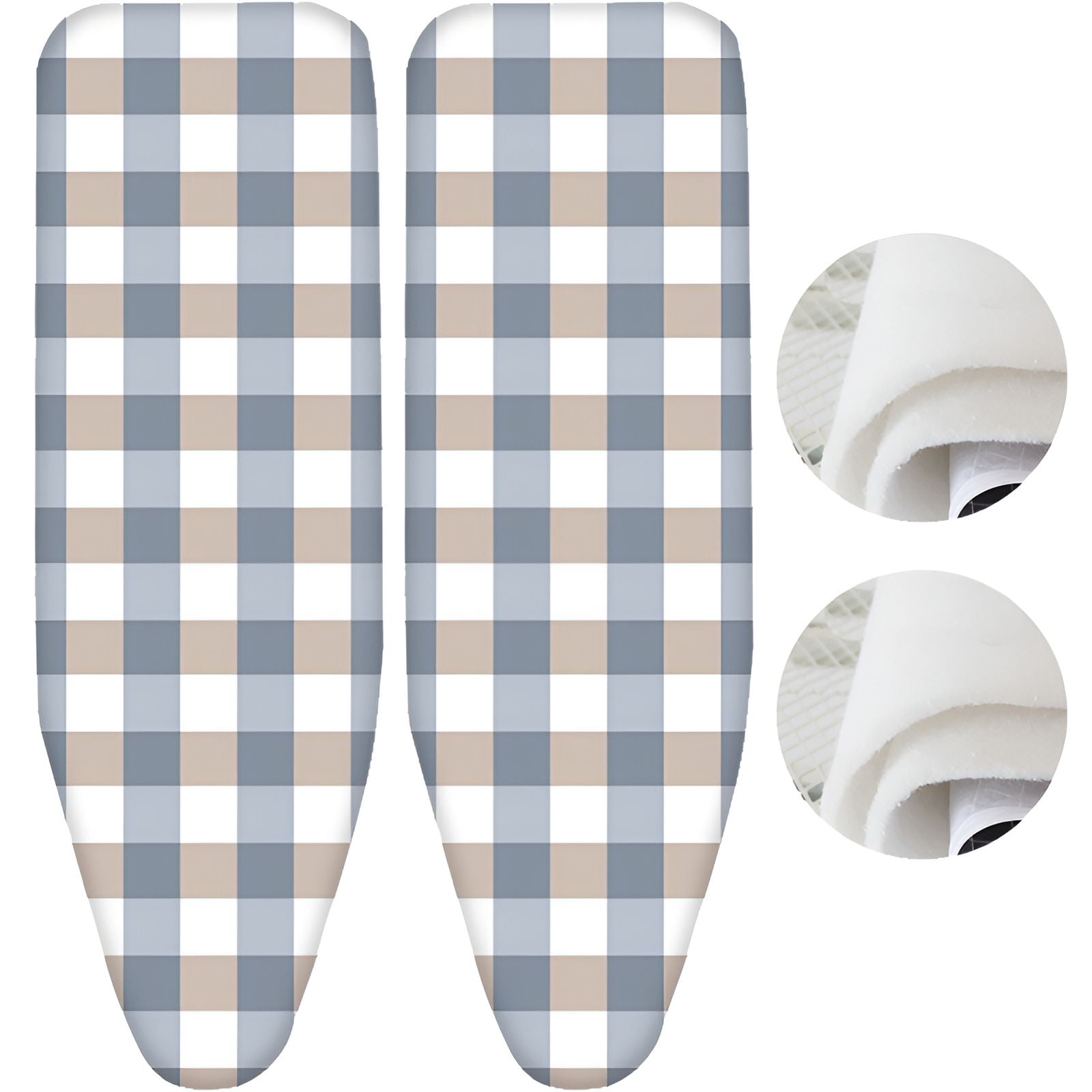 AUQ 2Pcs Ironing Board Cover and Pad,High Temperature Resistant Iron ...