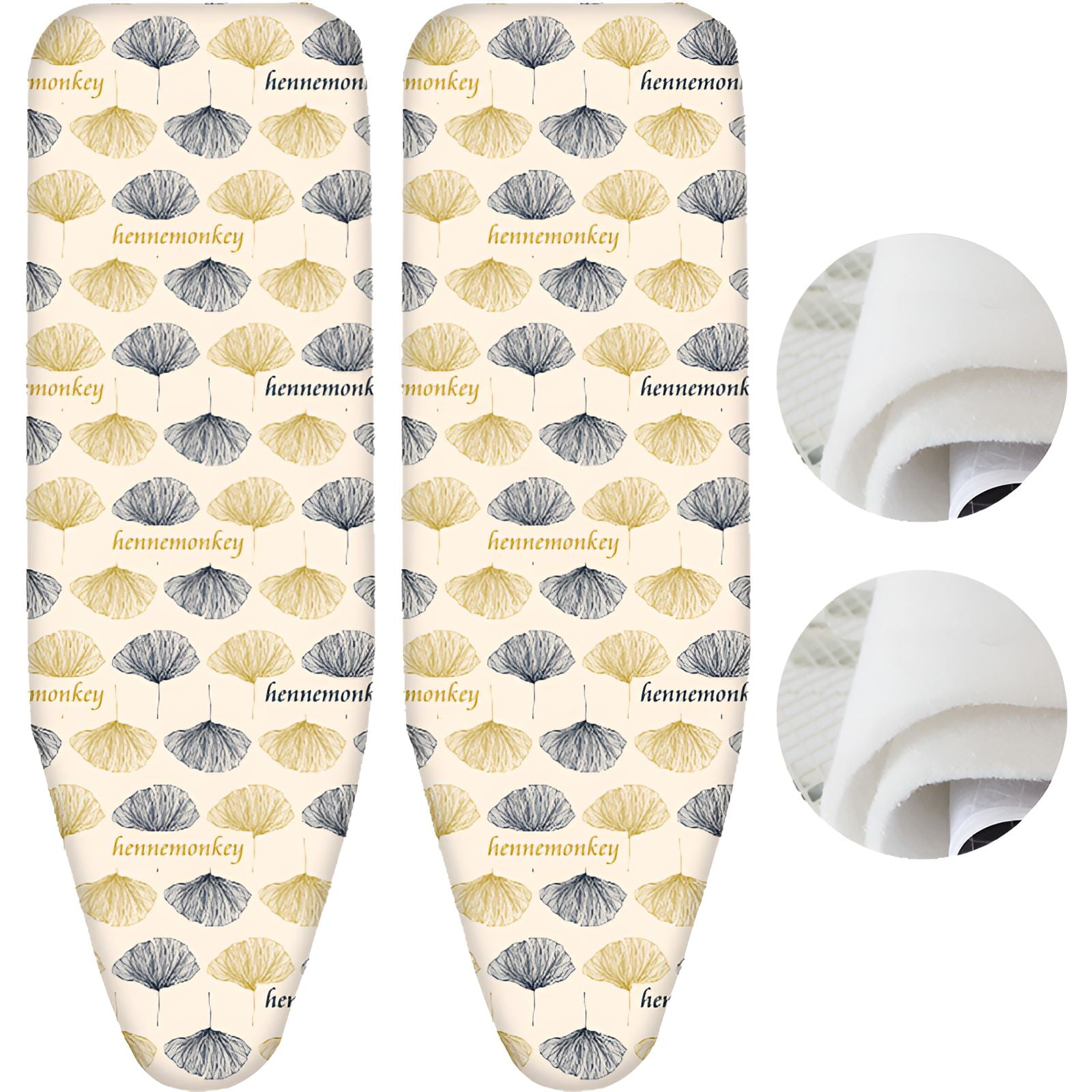 AUQ 2Pcs Ironing Board Cover and Pad,Minimalist Style Design Iron Board ...