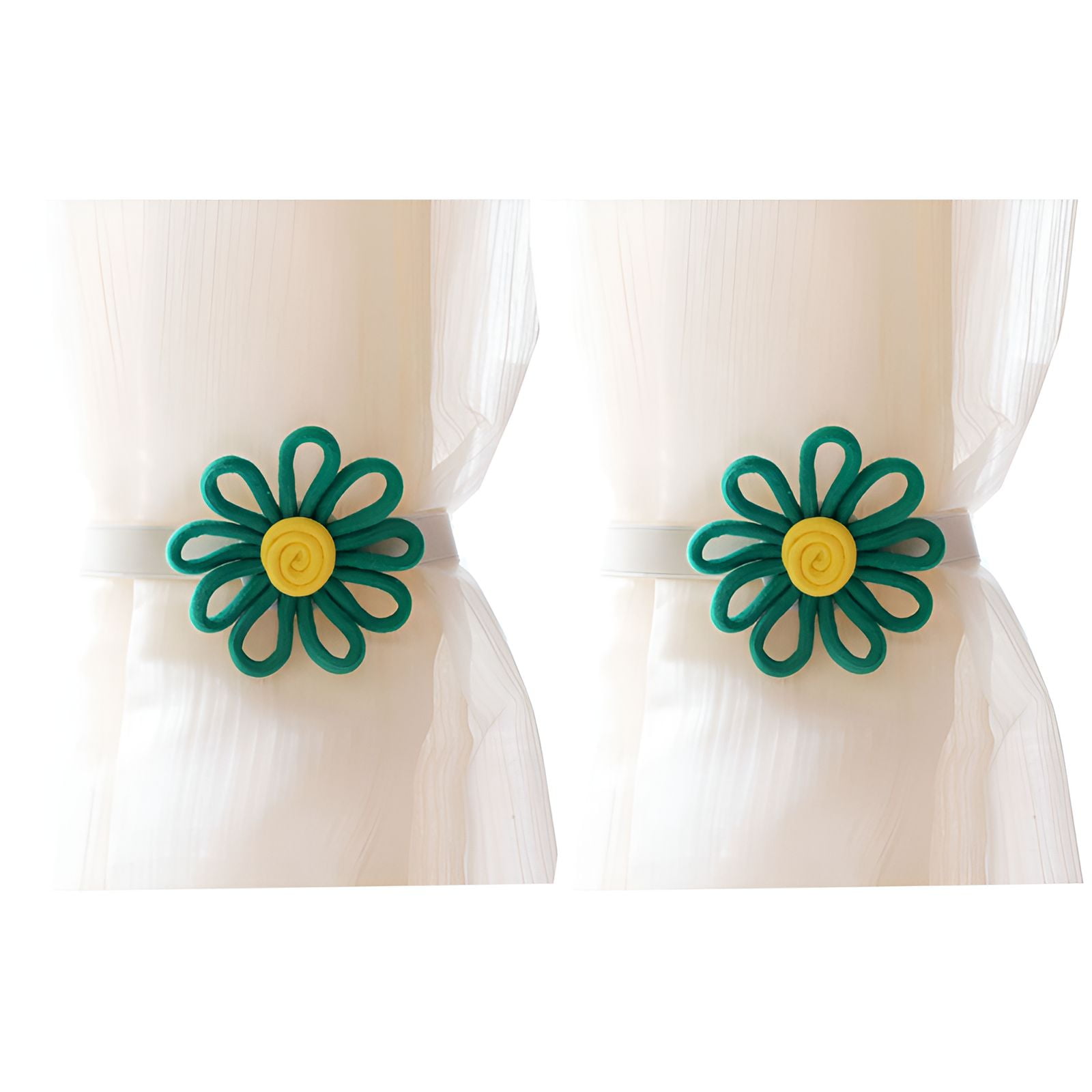 AUQ 2Pcs Magnetic Curtain Tiebacks,15.75" Curtain Tie Backs,Curtain ...