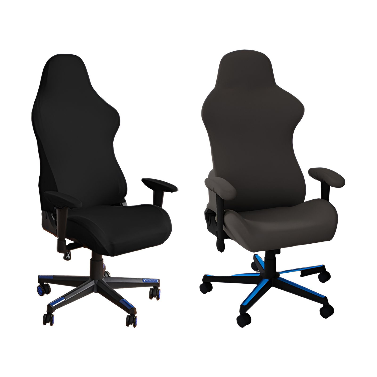 AUQ 2Pcs Office Chair Cover,Tight Backrest Grip Gaming Chair Cover,Fine ...