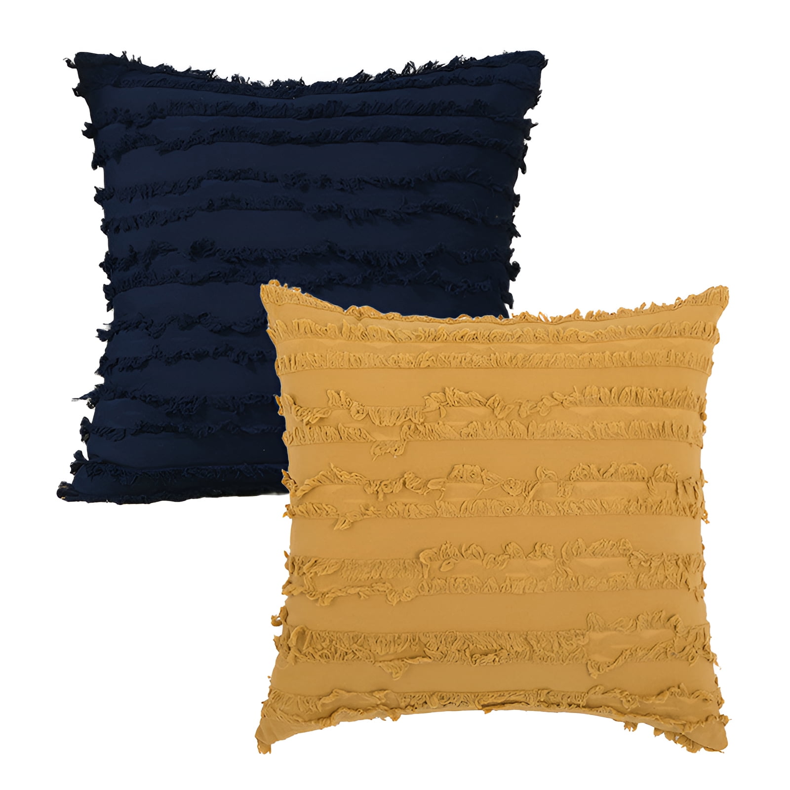 AUQ 2Pcs Pillow Covers,Romantic Boho Style Couch Pillow Covers,Natural ...