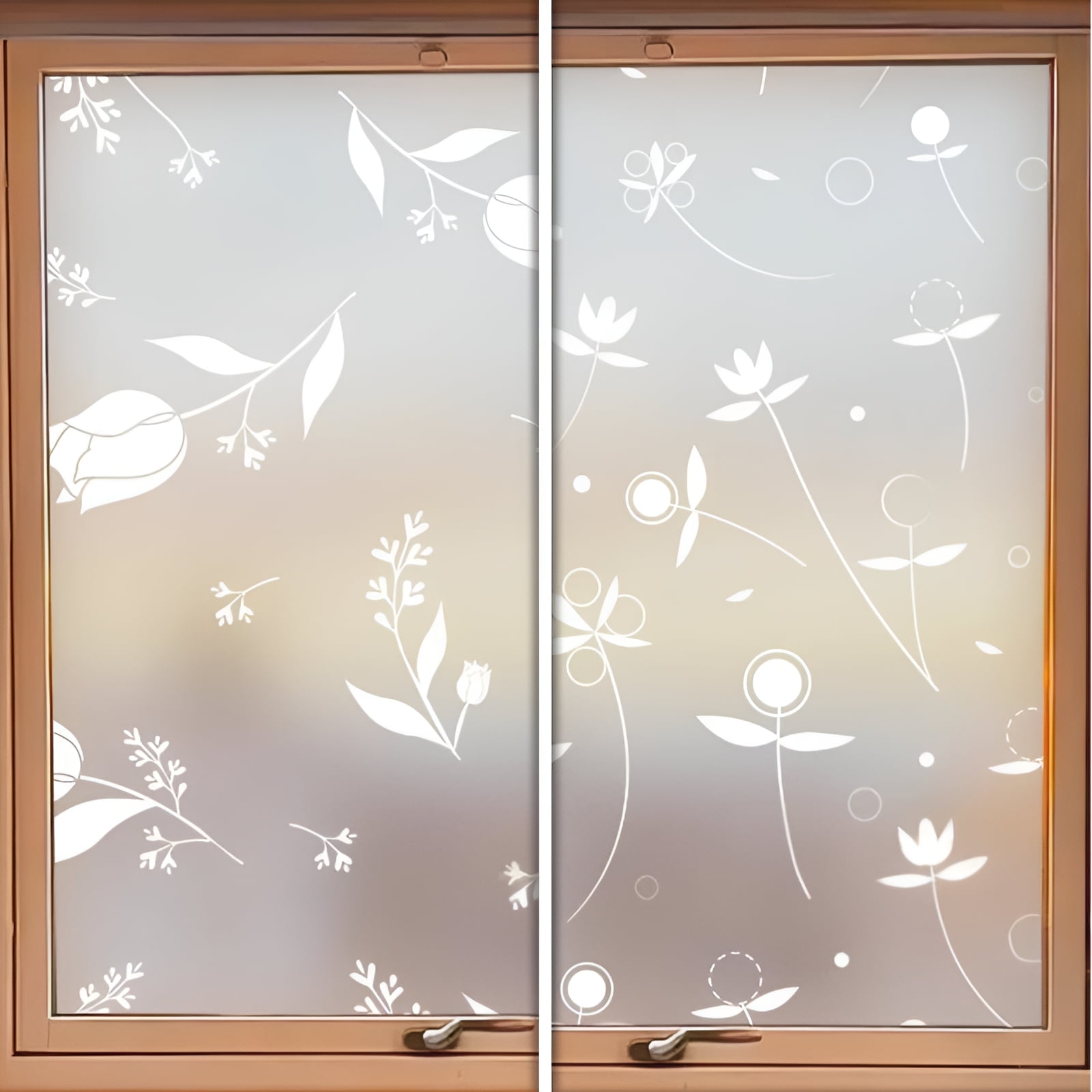 AUQ 2Pcs Privacy Window Film,Safety First Design Bathroom Window ...