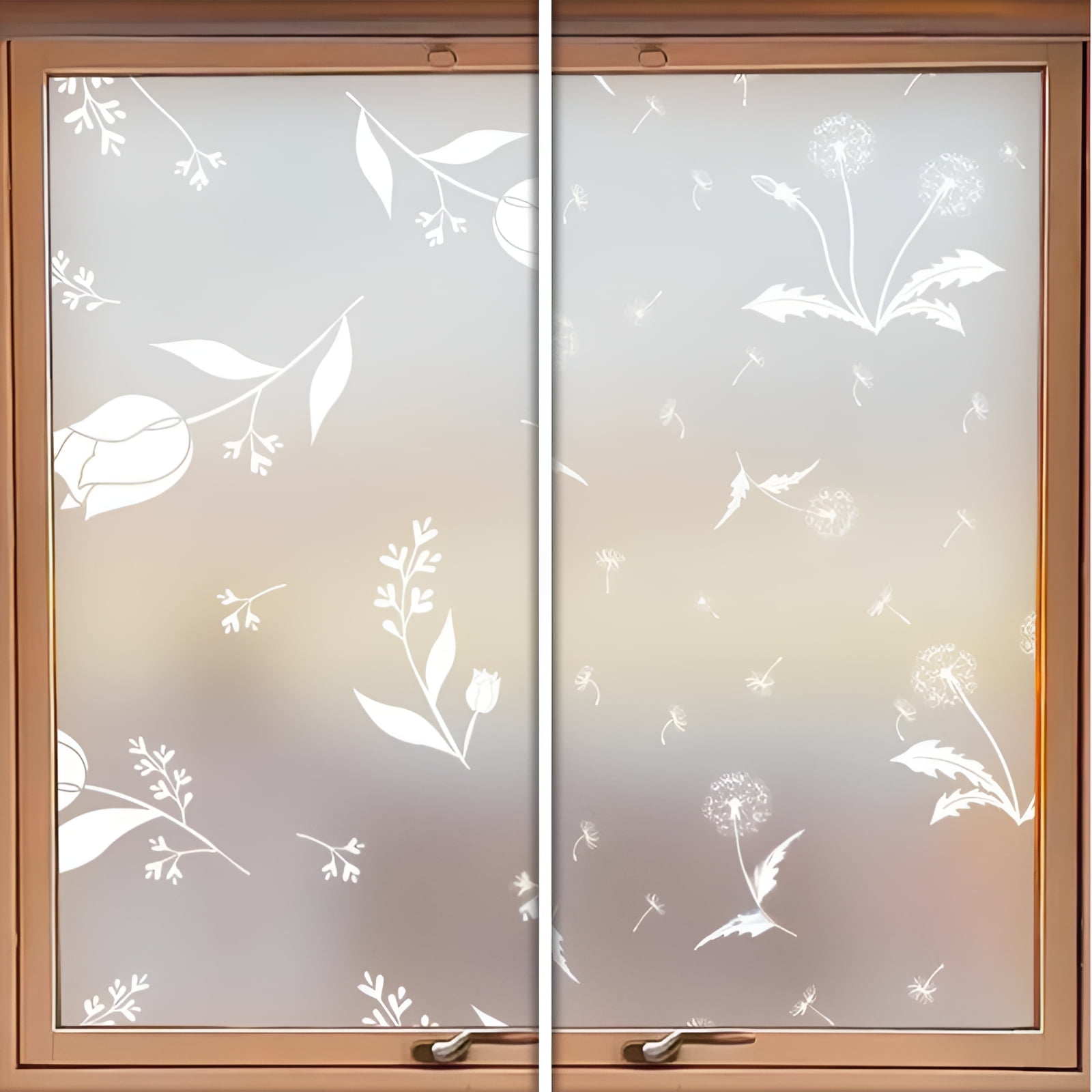 AUQ 2Pcs Privacy Window Film,Translucent Blocker Bathroom Window ...