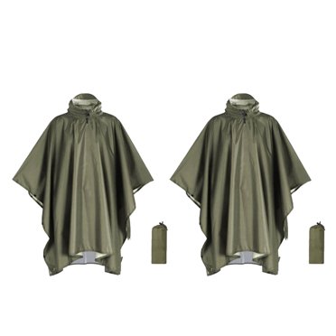 SaphiRose Portable Rain Poncho, Waterproof Jacket for Adults with ...