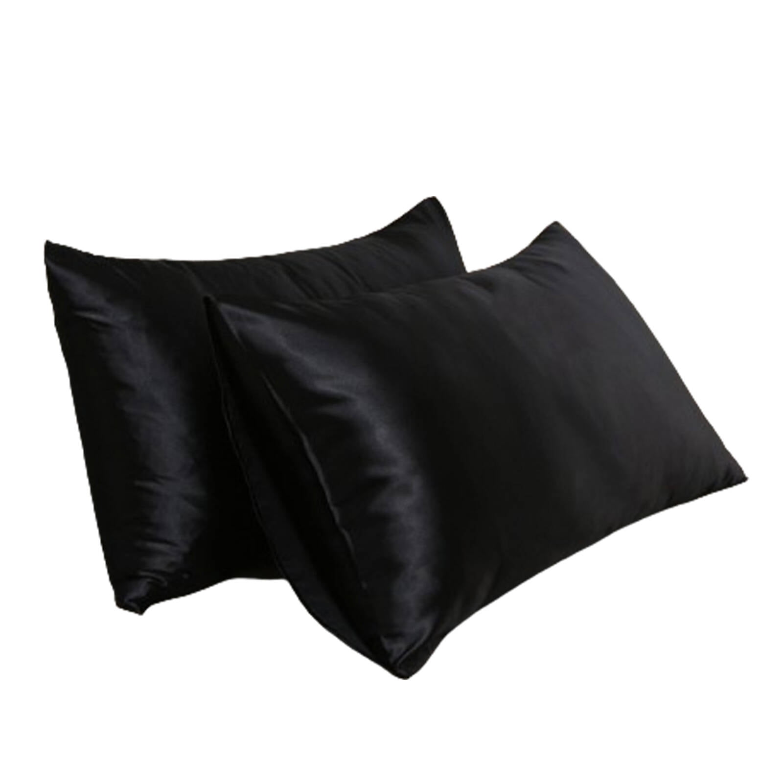 AUQ 2Pcs Silk Pillow Cases Hidden Zipper Aesthetics Satin Pillowcase ...