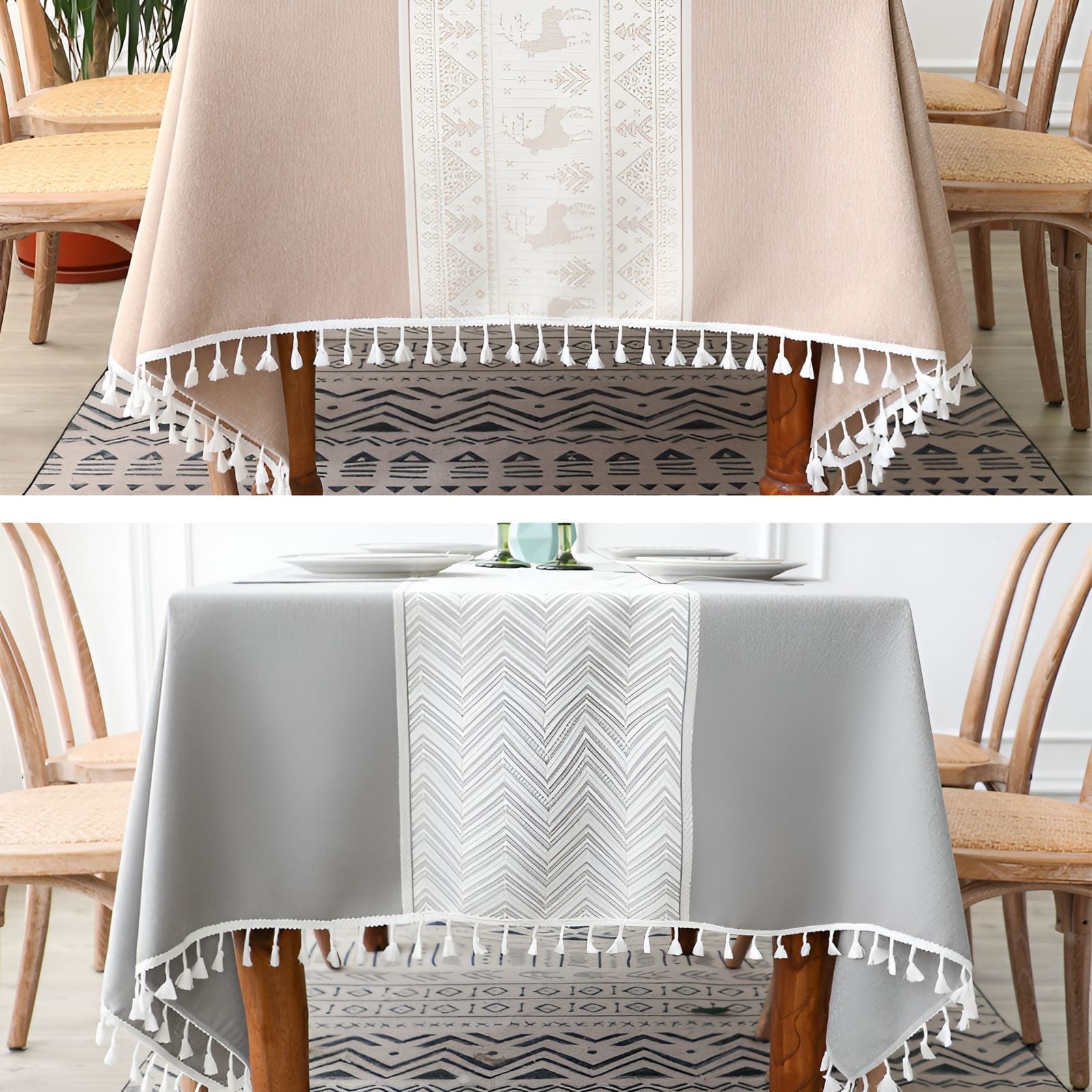 AUQ 2Pcs Table Cloth,Classic Design Table Cloth Rectangle Table ...