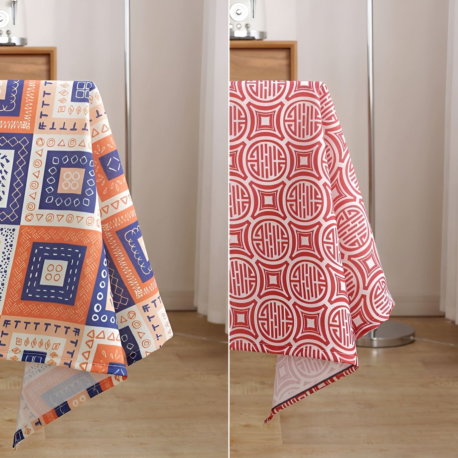 AUQ 2Pcs Table Cloth,Distinctive Style Table Cloth Rectangle Table ...